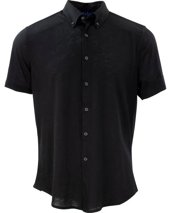 LORDS OF HARLECH Tobias Merino Shirt - Black