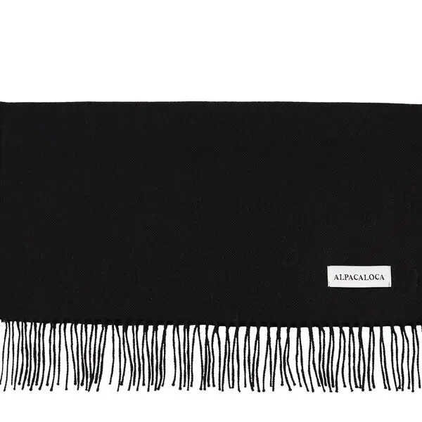 ALPACA LOCA Scarf/shawl Hundred % Baby-alpaca Wool - Black