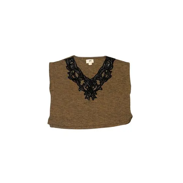 COLLECTED XX Leather Bloom Crop Top
