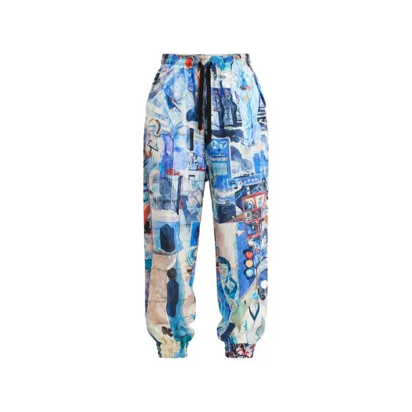 MYSIMPLICATED Printed Trousers - Blue