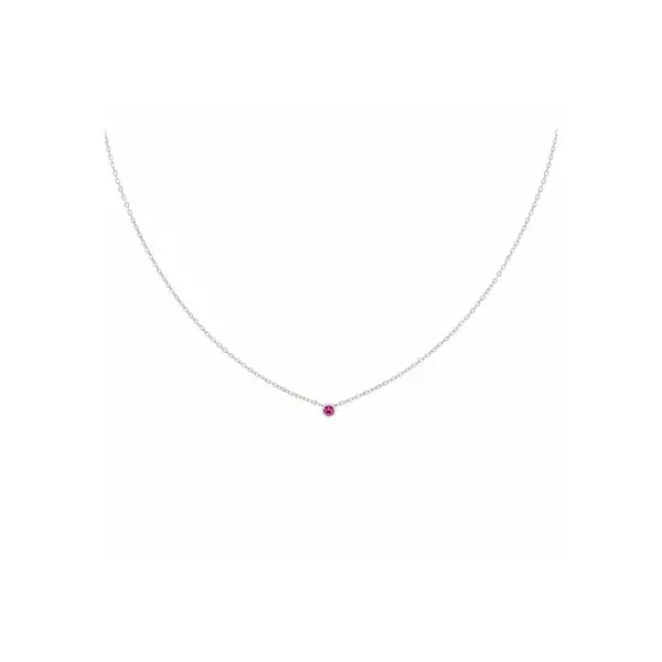 HILLARY ALEXANDRIA Rhodolite Vi Necklace - Silver