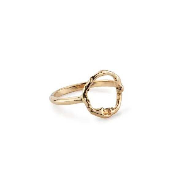 LULU AND BOO JEWELLERY Nine Carat Halo Ring - Gold