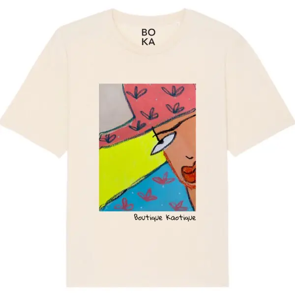 BOUTIQUE KAOTIQUE Organic Cotton Tee - Red/white