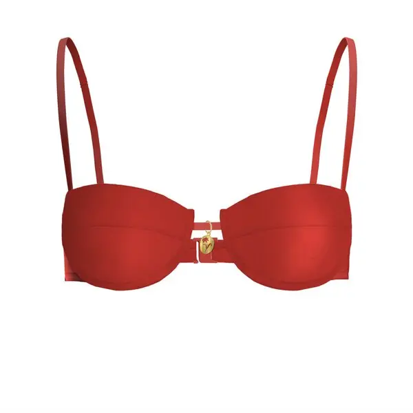BLACKBOUGH SWIM Simone Underwire Bikini Top - Red