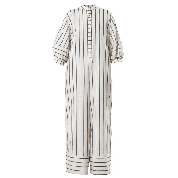 METAMORPHOZA Striped Maxi Jumpsuit - Green