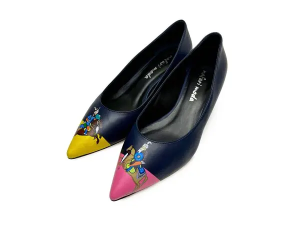 NAFARI MODA Shahnameh Low Block Pumps