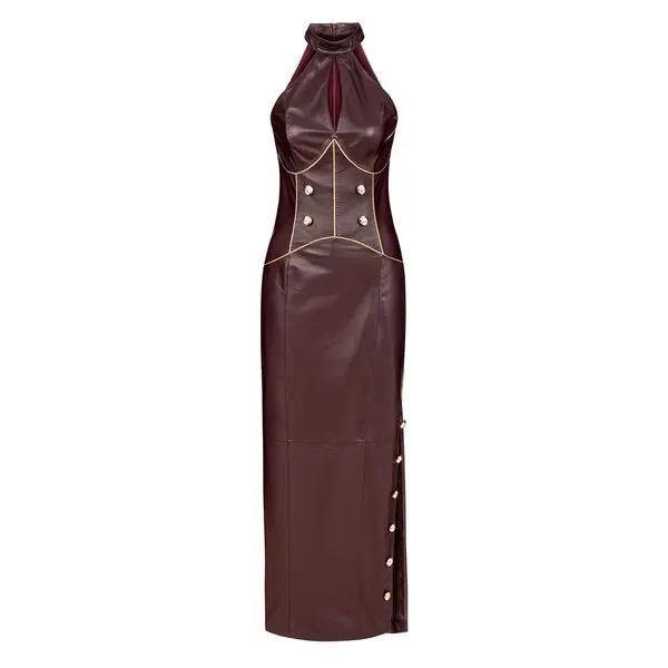 SAINT ONES Rox Leather Dress