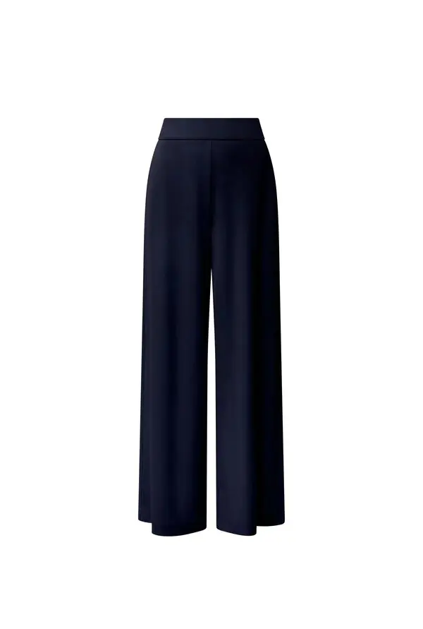 JAMES LAKELAND Navy Palazzo Pants