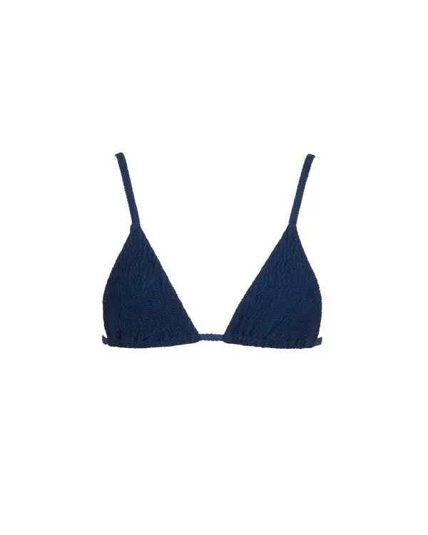 MERIDIAN SWIMWEAR Equator Triangle Bikini Top - Blue