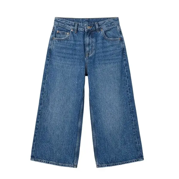 DR. DENIM Dace Mid Wide Capri Jeans