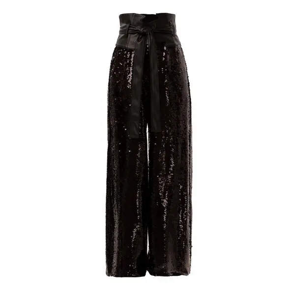 JULIA ALLERT Occasion Palazzo Sequin Trousers