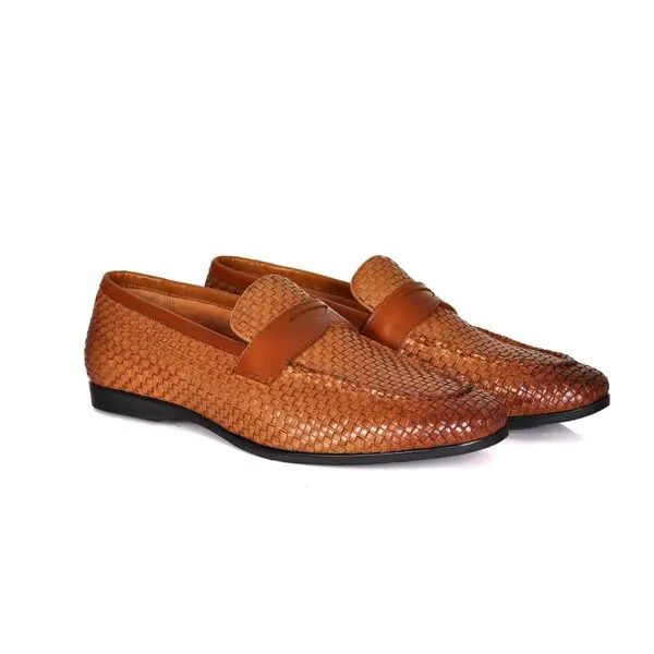 DAVID WEJ Lorenzo Woven Loafers