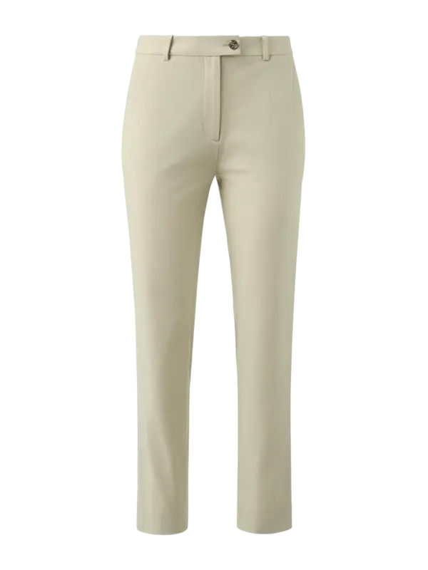 ELUNE MODE Slim Fit Straight Leg Pants - Brown