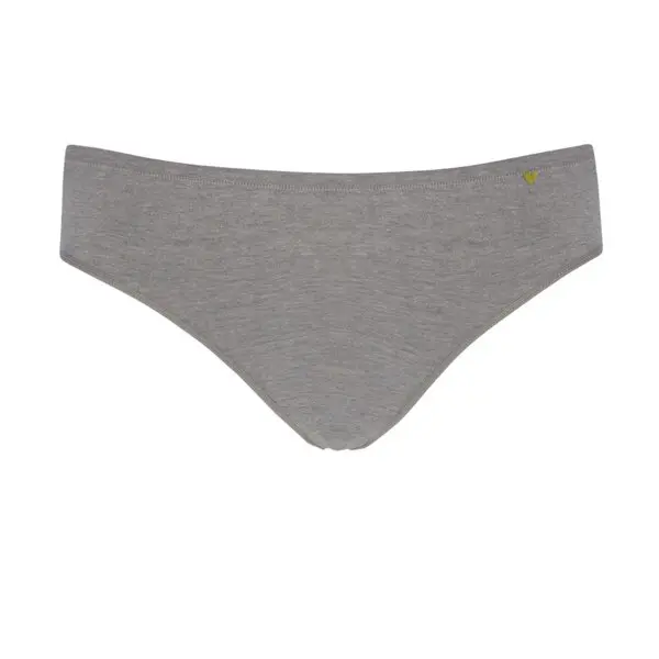 ZD ZERO DEFECTS Mid-rise Diana Briefs In Soy Fiber Breathable & Antibacterial Color - Grey