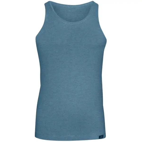 ZD ZERO DEFECTS Neptuno Tank Top Soy Fiber – Antibacterial & Lightweight Fit Color Denim - Blue