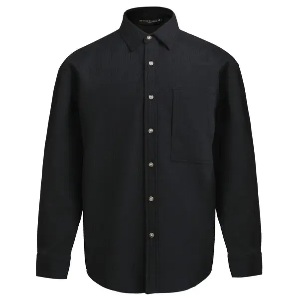 SMART AND JOY Textured Timeless Shirt - Black
