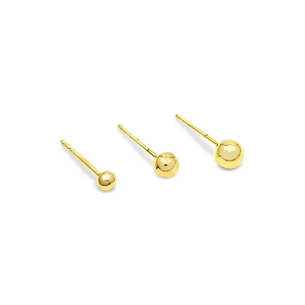 LUTIRO Ball Stud Earring Set