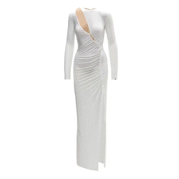 NISSA Crystal-embellished Maxi Dress