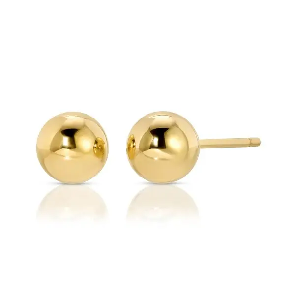 Maya Brenner Designs 14k Yellow 5mm Ball Stud Earrings - Gold