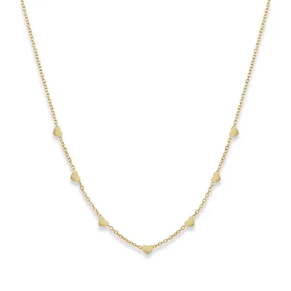 AUREE JEWELLERY Verona Vermeil Multi Heart Necklace - Gold