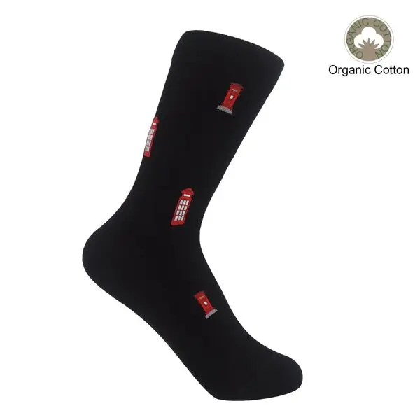 PEPER HAROW - MADE IN ENGLAND Post Box Socks - Black