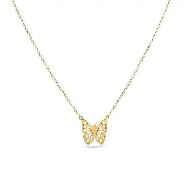 LUTIRO Butterfly Pendant Necklace