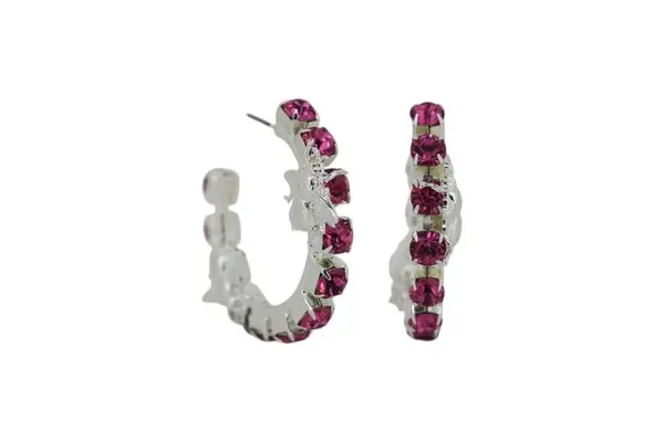 VICKISARGE Circle Of Life Hoop Earrings - Silver