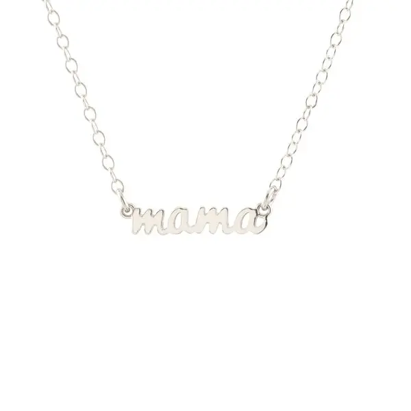 Kris Nations Mama Charm Necklace - Silver