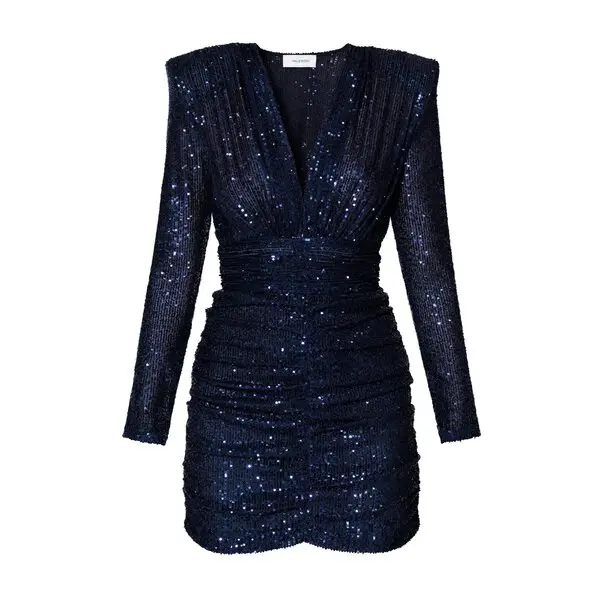 AGGI BY HALEWSKI Sequin Mini Dress - Blue