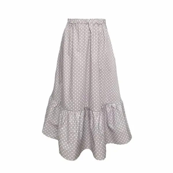 FROCK TALES Polka Dot Midi Skirt With Pockets