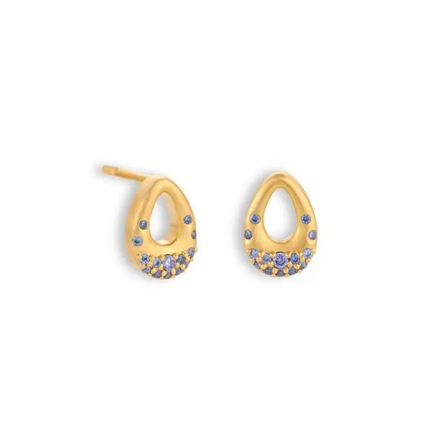 AELEA STUDIO Lyria Stud Earrings - Blue