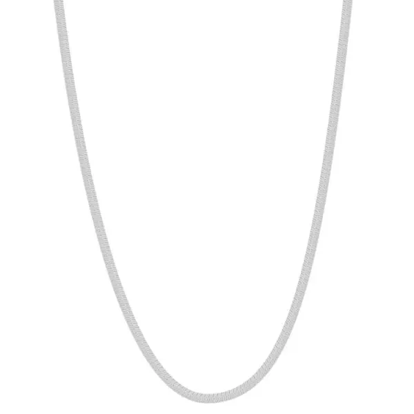 NIALAYA JEWELRY Snake Chain Necklace - Silver
