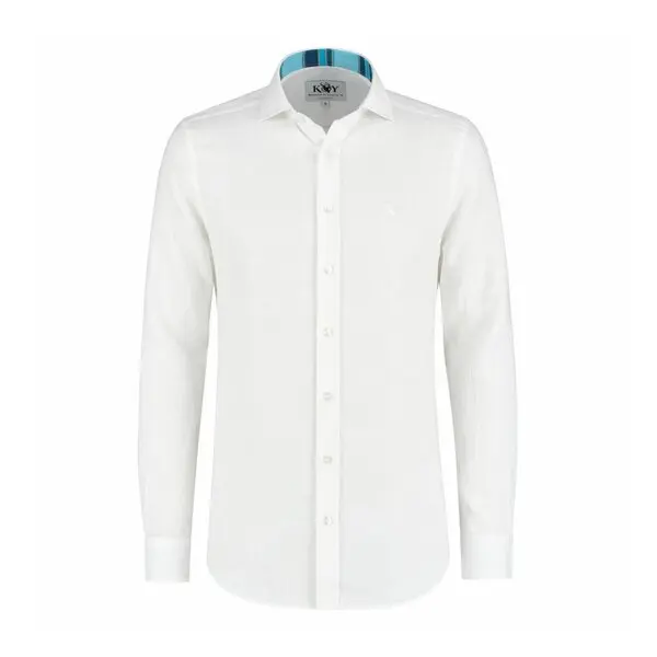 KOY CLOTHING Linen Shirt Cutaway Collar