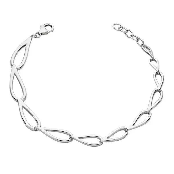 LUCY QUARTERMAINE Solid Sterling Petal Bracelet - Silver