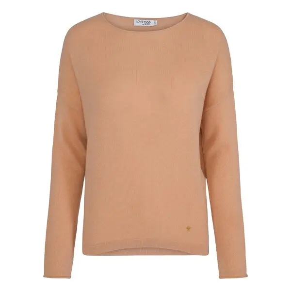 TIRILLM Ally Cashmere Boatneck Pullover - Brown