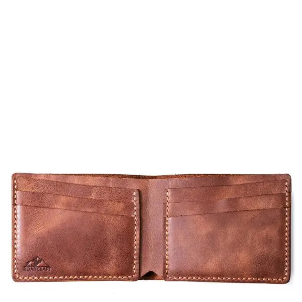 ROARCRAFT Classic Bifold Leather Wallet Pergamon Tobacco - Brown