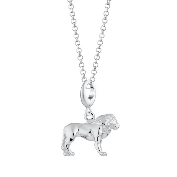LILY CHARMED Sterling Lion Charm Necklace - Silver