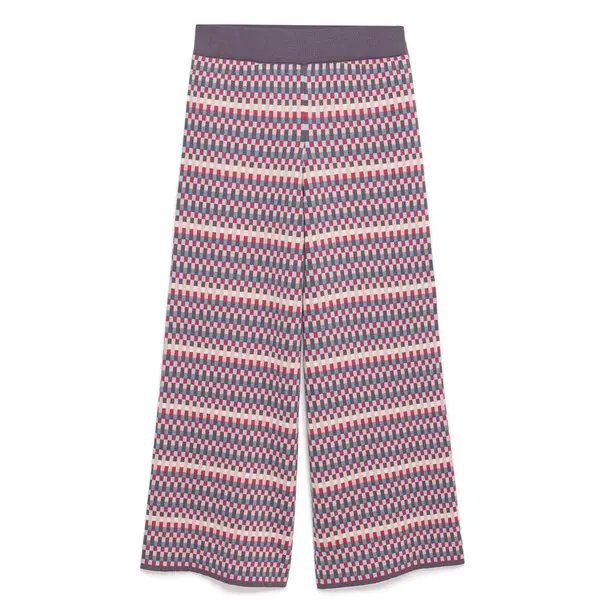 PERALUNA Illusion Organic Cotton Jacquard Knit Trousers