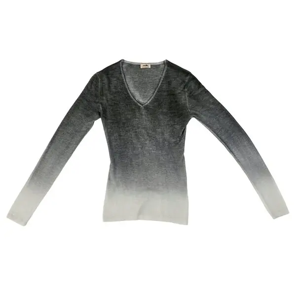 VANILLA&CHOCOLATE V Neck Sweater - Black