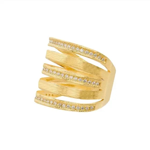 MARCIA MORAN Akila Multi-band Ring - Gold