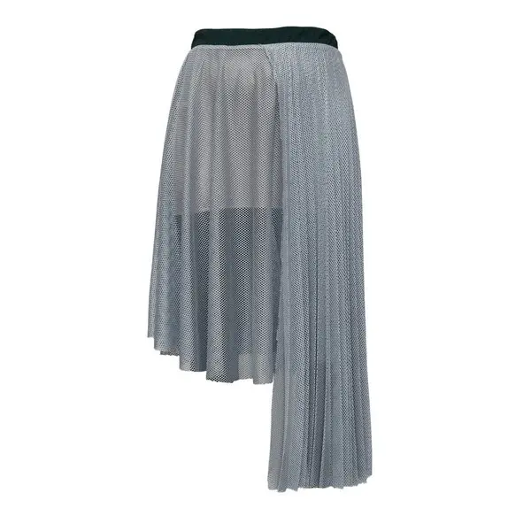 ARTISTA Asymmetrical Mesh Overlay Skirt