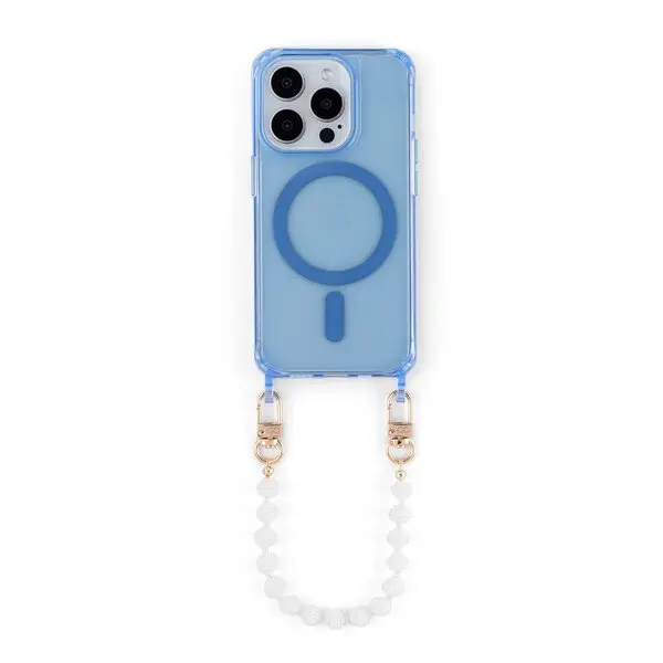 Cordée Cases Blue / White Santorini Phone Wristlet Set Magsafe - Blue/white