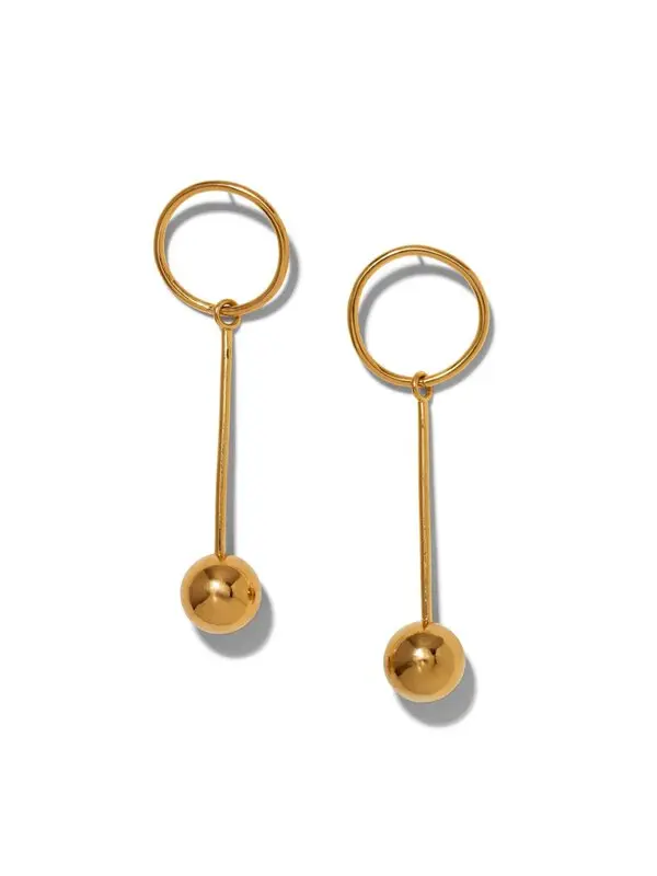 JAREDJAMIN Orbita Pendulum Post Earrings - Gold