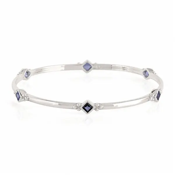 CHARLOTTE'S WEB JEWELLERY Divinity Princess Iolite Bangle - Silver/purple