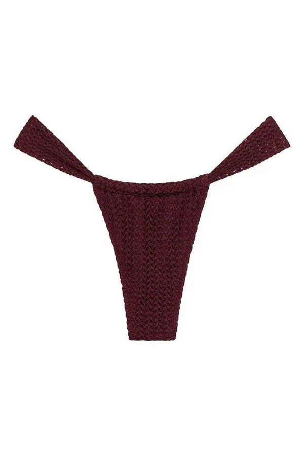 MONTCE Sandra Crochet Bikini Bottom - Red