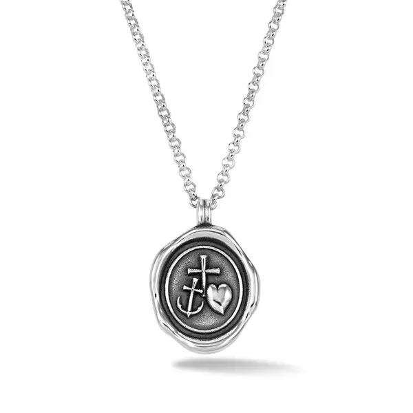 DOWER & HALL Hope Talisman Sterling Necklace - Silver