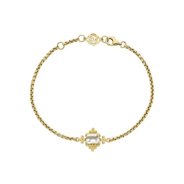 Zoë & Morgan Reya White Topaz Bracelet - Gold
