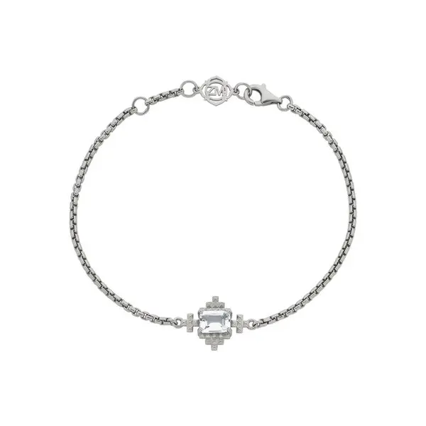 ZOË & MORGAN Reya White Topaz Bracelet - Silver