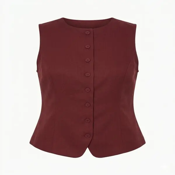ASHITA FERNANDES Sleeveless Top With Round Neckline