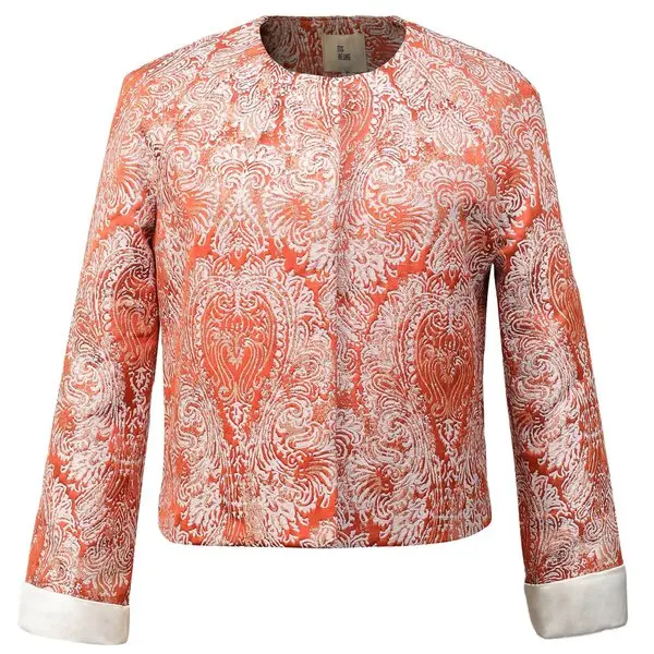SMART AND JOY Brocade Short Jacket